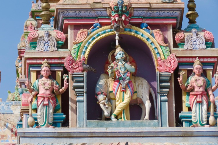 Lord Krishna and his pet cow | VIBRANT INDIA